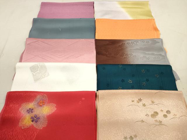 平和屋着物★和装小物　帯揚げ10枚セット　正絹　逸品　DAAZ1686xg