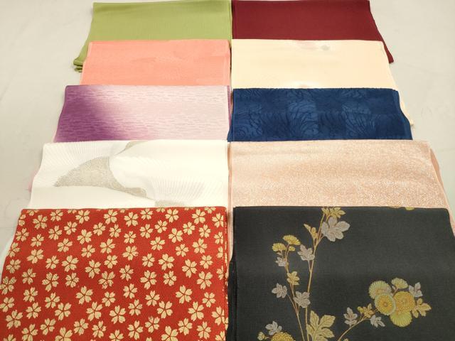 平和屋着物★和装小物　帯揚げ10枚セット　正絹　逸品　DAAZ1687xg