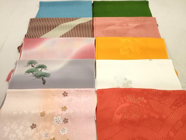 平和屋着物★和装小物　帯揚げ10枚セット　正絹　逸品　DAAZ1690xg
