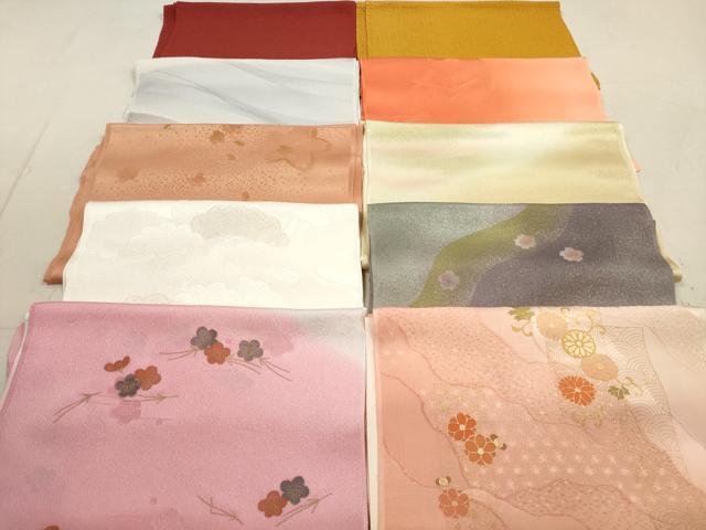 平和屋着物★和装小物　帯揚げ10枚セット　正絹　逸品　DAAZ1691xg