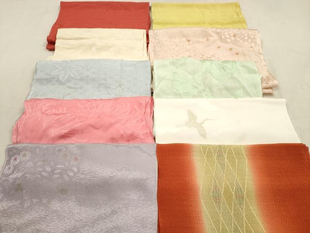 平和屋着物★和装小物　帯揚げ10枚セット　正絹　逸品　DAAZ1695xg