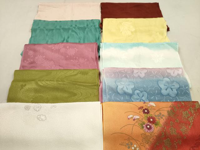 平和屋着物★和装小物　帯揚げ10枚セット　正絹　逸品　DAAZ1696xg
