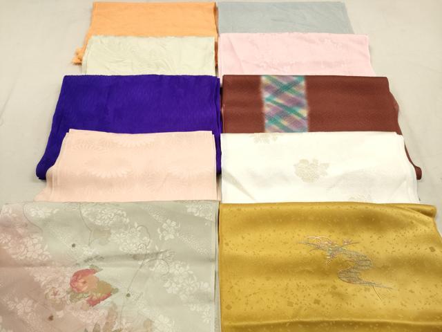 平和屋着物★和装小物　帯揚げ10枚セット　正絹　逸品　DAAZ1699xg