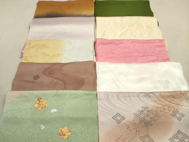 平和屋着物★和装小物　帯揚げ10枚セット　正絹　逸品　DAAZ1702xg