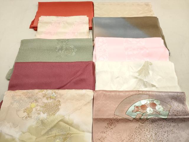 平和屋着物★和装小物　帯揚げ10枚セット　正絹　逸品　DAAZ1704xg