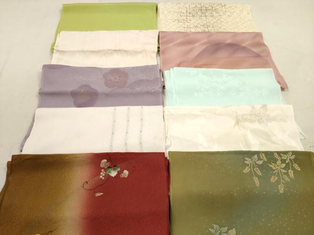 平和屋着物★和装小物　帯揚げ10枚セット　丹後ちりめん　正絹　逸品　DAAZ1705xg