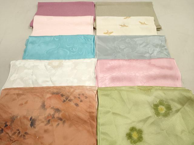 平和屋着物★和装小物　帯揚げ10枚セット　正絹　逸品　DAAZ1711xg