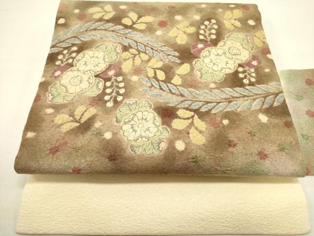 平和屋着物●九寸名古屋帯　絞り　辻が花　正絹　逸品　DAAZ2318op