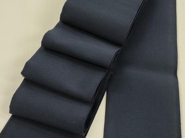 平和屋着物●男性　爪掻き本綴れ　角帯　濃藍色　正絹　逸品　DAAZ2465op