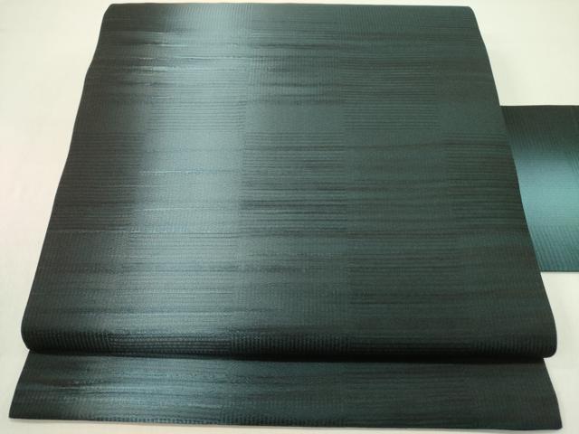 平和屋着物●九寸名古屋帯　間道　正絹　逸品　DAAZ2798op