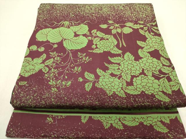 平和屋着物●アンティーク　大正ロマン　全通柄京袋帯　草花　正絹　逸品　DAAZ2869op