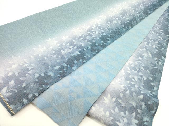 平和屋着物●両面　全通柄袋帯　舞楓文　正絹　逸品　DAAZ2873op