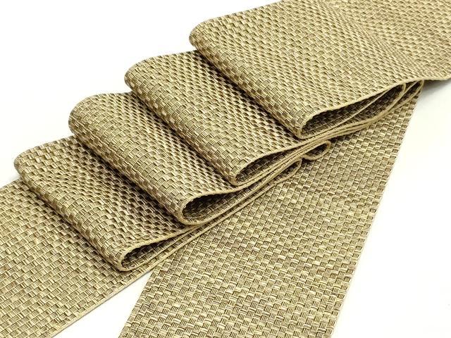 平和屋着物●男性　角帯　網代織　正絹　逸品　未使用　DAAZ3003ob