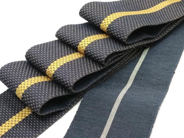 平和屋着物▼男性　両面　角帯　間道　未使用　DAAZ3008ob