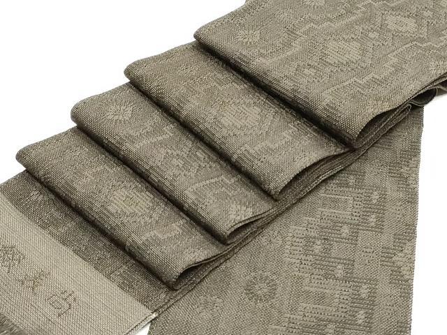 平和屋着物●男性　両面　角帯　綴義尚　いちご錦　正絹　逸品　DAAZ3010ob