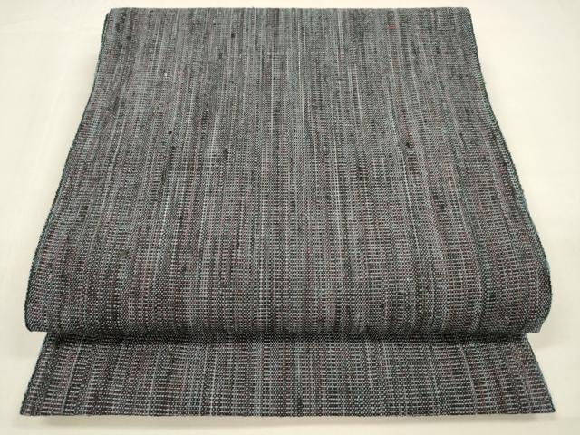 平和屋着物●八寸名古屋帯　紬地　霞文　正絹　逸品　DAAZ4415cm