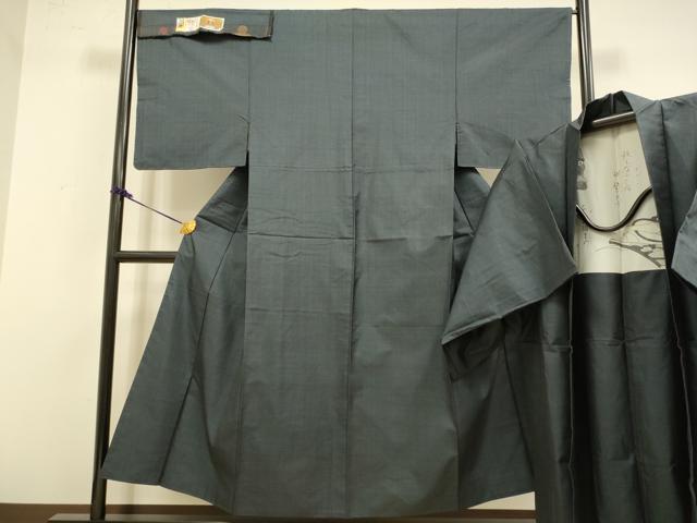 平和屋着物●男性　本場大島　アンサンブル　100亀甲　総詰め　奥福作　証紙付き　正絹　逸品　DAAZ5007du