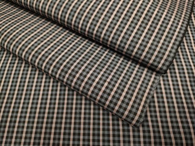 平和屋着物●男性　本場縞大島紬　間道　正絹　逸品　DAAZ5029du