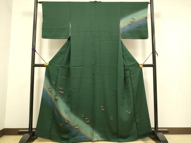 平和屋着物●訪問着　水玉　暈し染め　金彩　正絹　逸品　DAAZ5052du