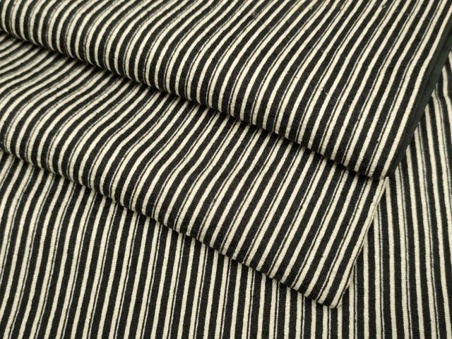 平和屋着物●上質な小紋　縞　正絹　逸品　DAAZ5067du