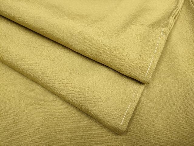 平和屋着物●上質な色無地　桑染色　正絹　逸品　未使用　DAAZ5072du