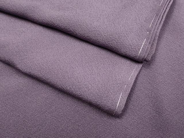 平和屋着物●上質な色無地　滅紫色　正絹　逸品　DAAZ5078du