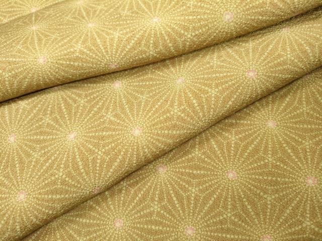 平和屋着物●上質な小紋　麻の葉文　高島屋扱い　正絹　逸品　未使用　DAAZ6024fe