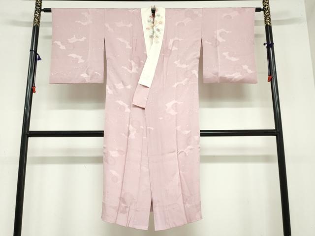 平和屋着物●長襦袢　無双仕立て　献上模様　反端付き　半衿刺繍　正絹　逸品　DAAZ7110ud