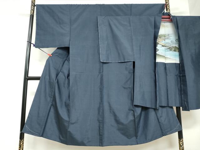 平和屋着物●男性　本場大島紬　アンサンブル　80亀甲　総詰め　正絹　逸品　DAAZ7111ud