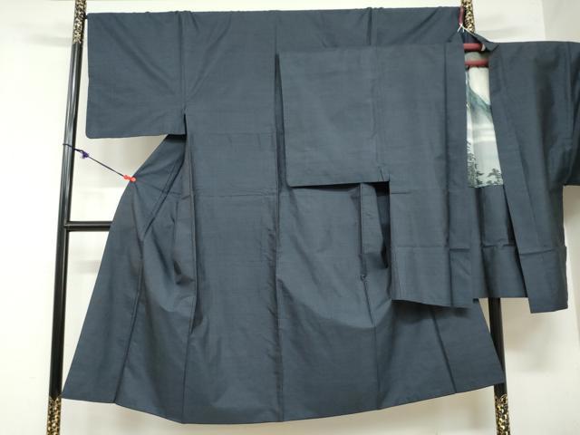 平和屋着物●男性　本場大島紬　アンサンブル　80亀甲　総詰め　正絹　逸品　DAAZ7145ud