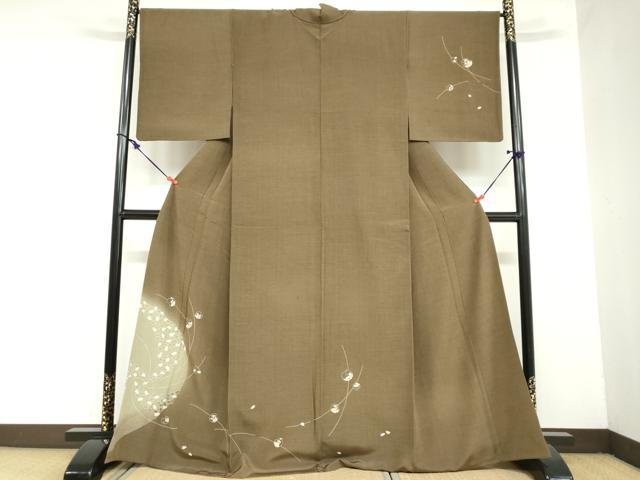 平和屋着物●訪問着　舞桜文　正絹　逸品　DAAZ7193ud