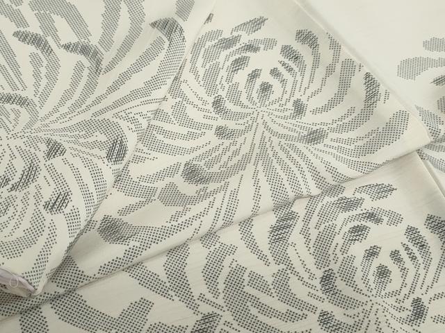 平和屋着物●小紋　乱菊　ロング丈　洗える着物　未使用　DAAZ7199ud