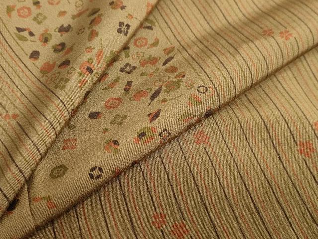 平和屋着物●上質な小紋　宝尽くし間道　正絹　逸品　DAAZ7239ud