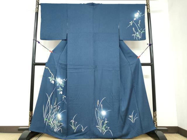 平和屋着物●訪問着　草花文　蛍暈し　正絹　逸品　DAAZ7243ud