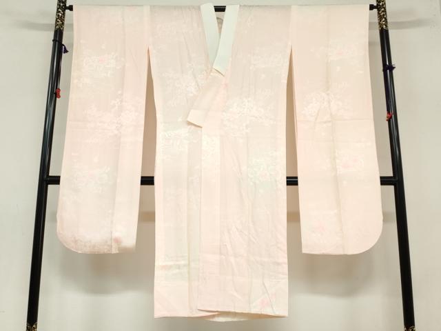 平和屋着物●振袖用長襦袢　無双仕立て　花車地紋　暈し染め　正絹　逸品　未使用　DAAZ7267ud