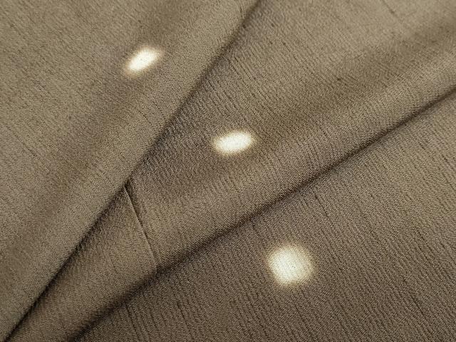 平和屋着物●上質な小紋　紬　蛍暈し　正絹　逸品　DAAZ7283ud