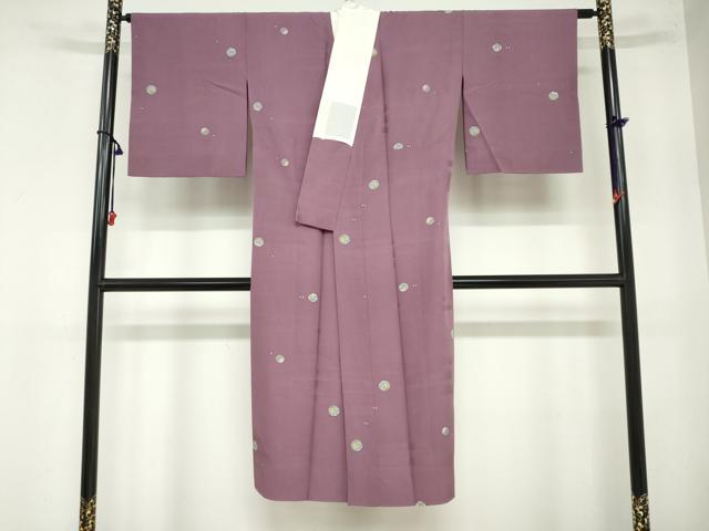 平和屋着物●長襦袢　袷　手毬舞桜文　さが美扱い　正絹　逸品　DAAZ7290ud