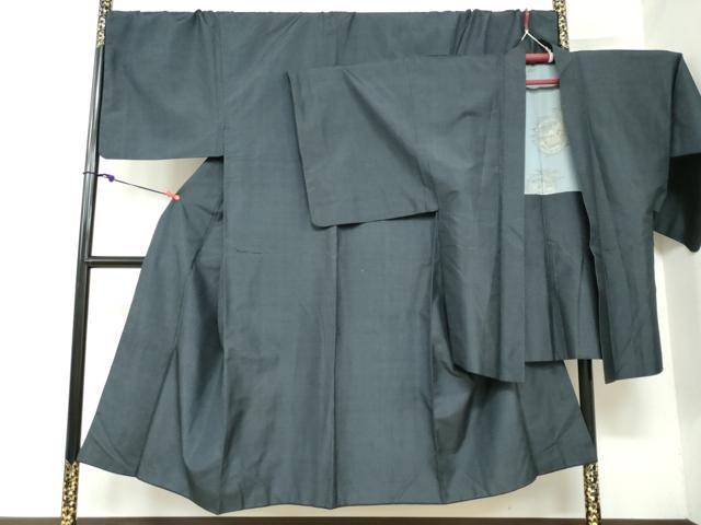 平和屋着物●男性　本場大島紬　アンサンブル　長羽織　100亀甲　総詰め　キングサイズ　正絹　逸品　DAAZ7305ud