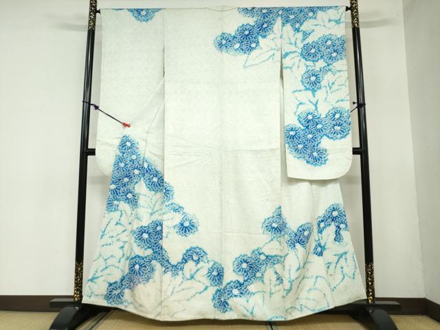 平和屋着物●豪華振袖　総絞り　舞花文　正絹　逸品　DAAZ7314ud