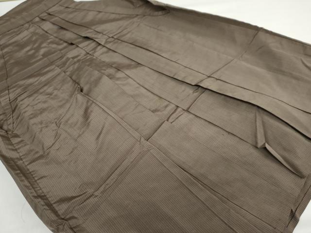 平和屋着物●男性　馬乗り袴　縞　正絹　逸品　DAAZ7410ud