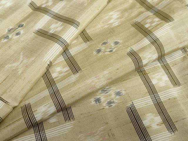 平和屋着物●本場琉球絣　正絹　逸品　DAAZ7414ud