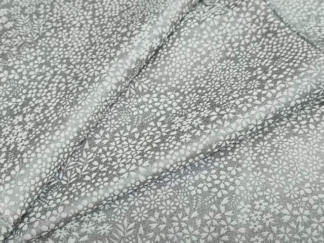 平和屋着物●上質な小紋　花尽くし文　やまと誂製　正絹　逸品　未使用　DAAZ7491ud