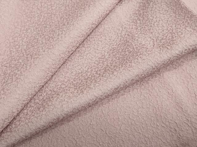 平和屋着物●上質な色無地　紋意匠　薄柿色　正絹　逸品　DAAZ7501ud