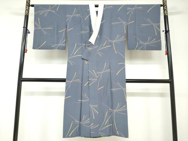 平和屋着物●長襦袢　無双仕立て　松葉文　正絹　逸品　DAAZ7570ud