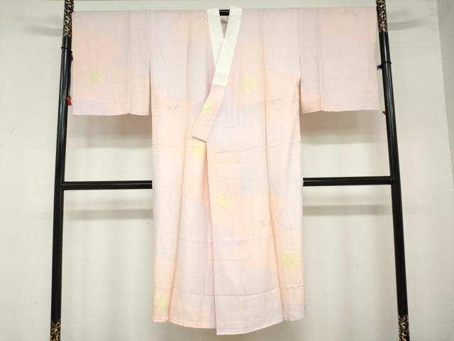 平和屋着物●長襦袢　袷　道長舞花文　さが美扱い　正絹　逸品　未使用　DAAZ7621ud