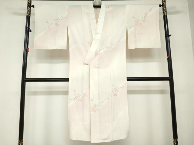 平和屋着物●長襦袢　無双仕立て　草花文　暈し染め　正絹　逸品　DAAZ7641ud
