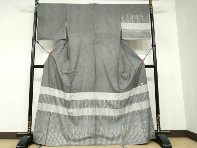 平和屋着物●江戸小紋　訪問着　作家物　横段変わり縞　さが美扱い　正絹　逸品　DAAZ7740ud