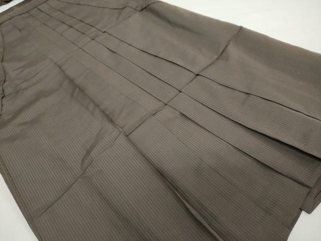 平和屋着物●男性　馬乗り袴　縞　正絹　逸品　DAAZ7759ud