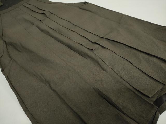 平和屋着物●男性　馬乗り袴　抽象文様　正絹　逸品　DAAZ7764ud