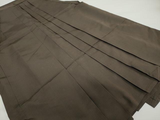 平和屋着物●男性　馬乗り袴　縞　正絹　逸品　DAAZ7765ud